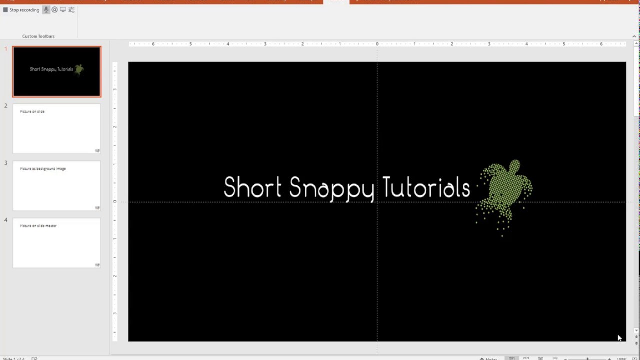 Quick PowerPoint Tutorial: Inserting Background Image Pictures - YouTube