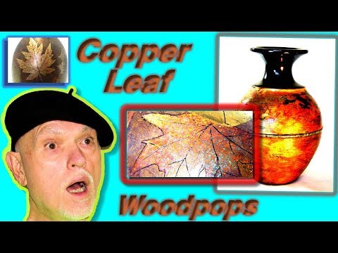 How to Apply Copper Leaf to a Wood Vase - YouTube