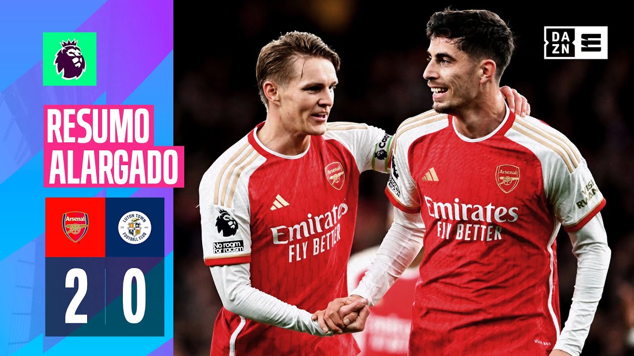 Resumo alargado | Arsenal 2-0 Luton Town | Premier League 23/24 - YouTube