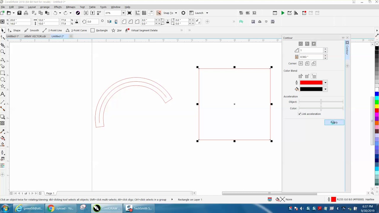 Corel Draw Tips & Tricks curved or arch SLOT Part 2 - YouTube