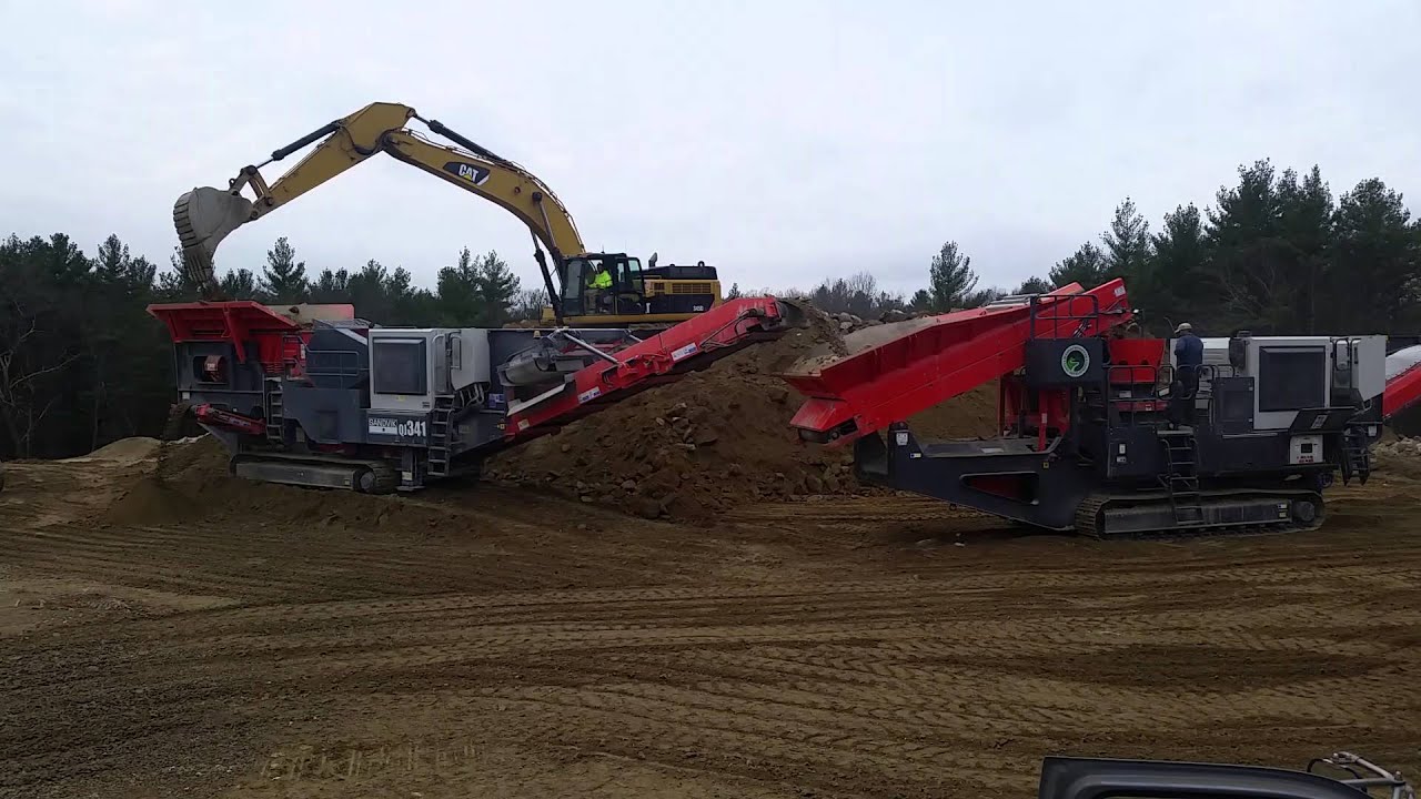 Sandvik QJ341 Jaw feeding Sandvik QH331 Cone - YouTube