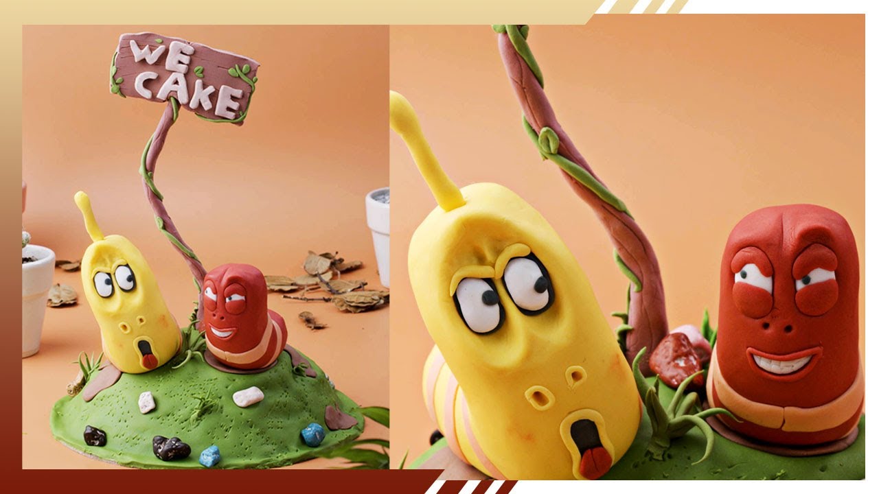 LARVA Fondant Cake Decorating Ideas | Top Fondant Cake Decorating | So ...