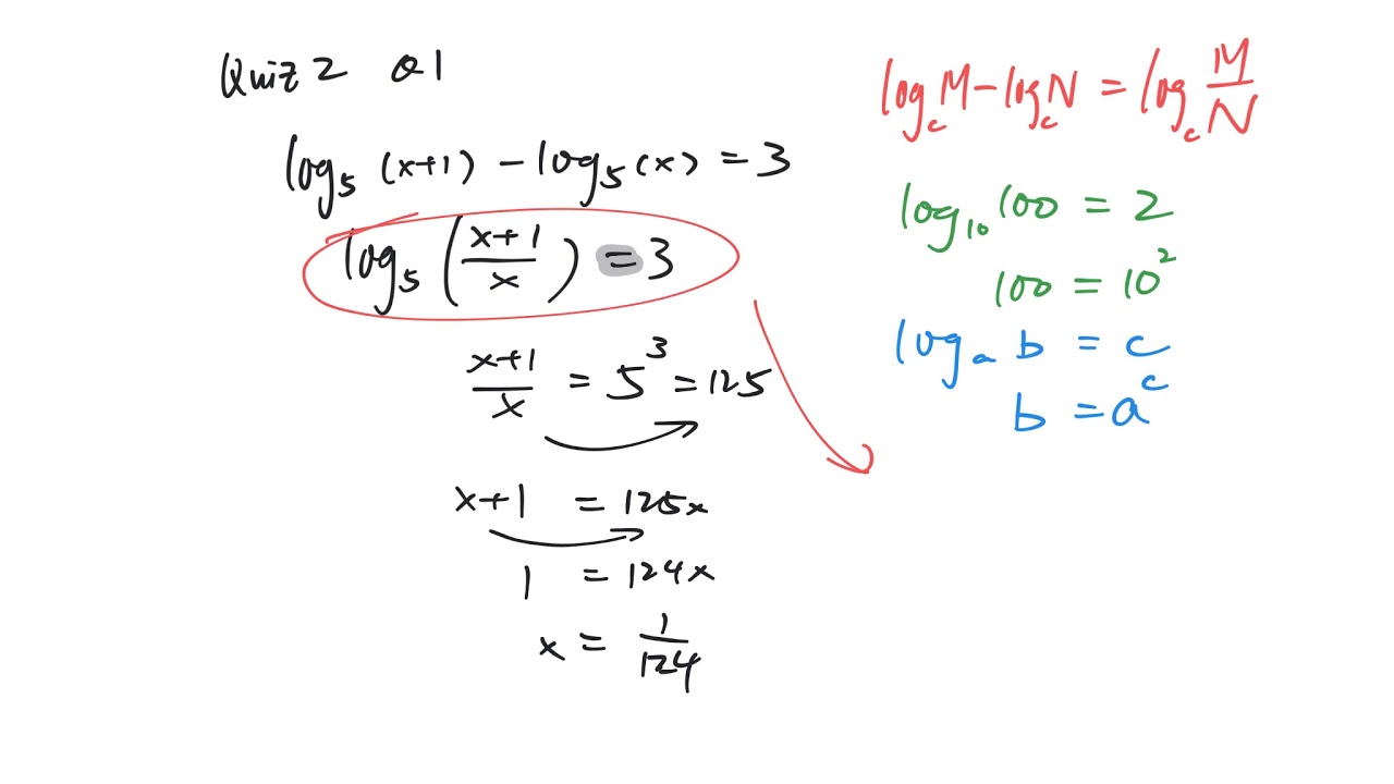 1920 Revision Quiz 2 Q1 Log - YouTube