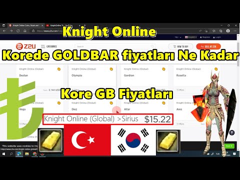 Kore'de Gb Fiyatları ne Kadar ? | Knight Online Koreko #koreko #goldbar  #knightonline