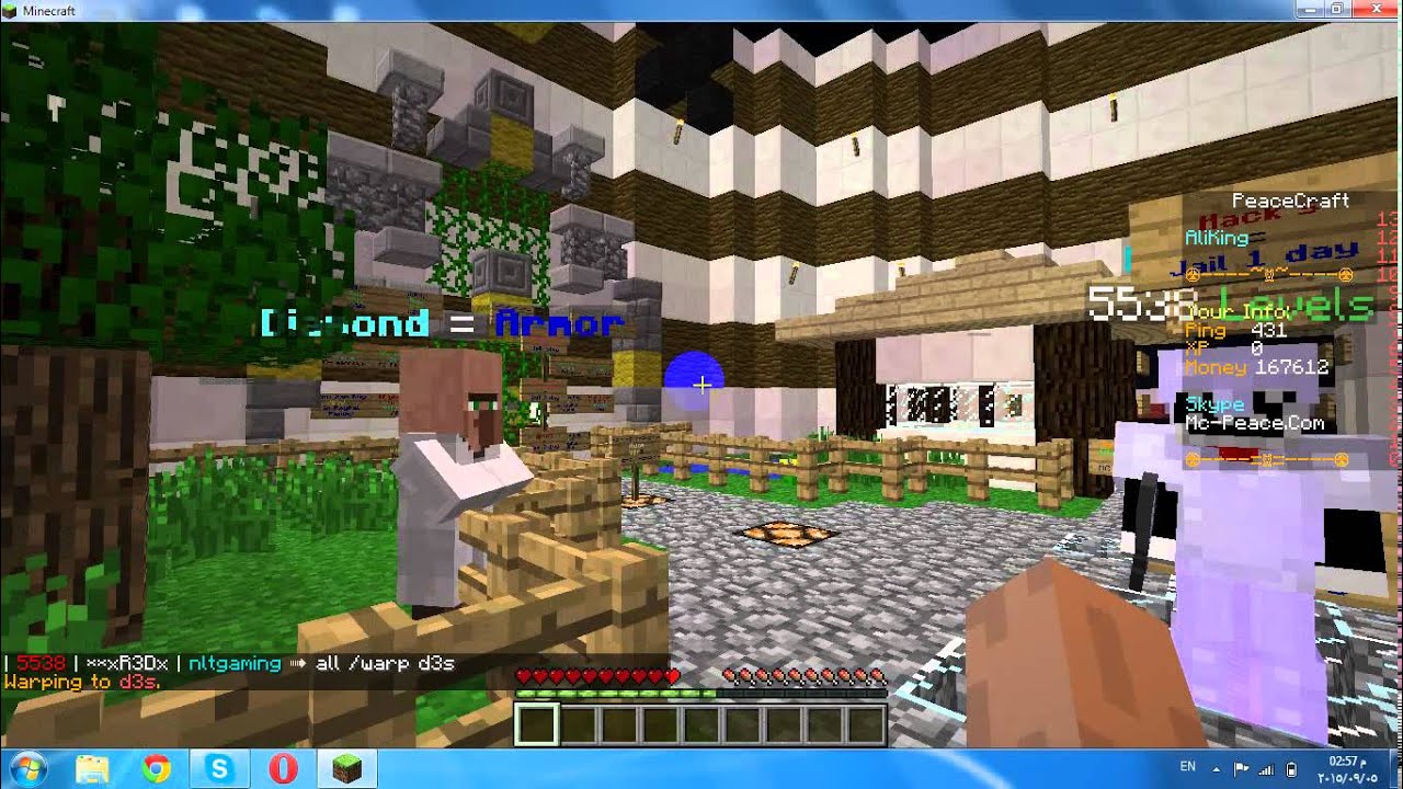 ماين كرافت سيرفر peacecraft#1 - YouTube