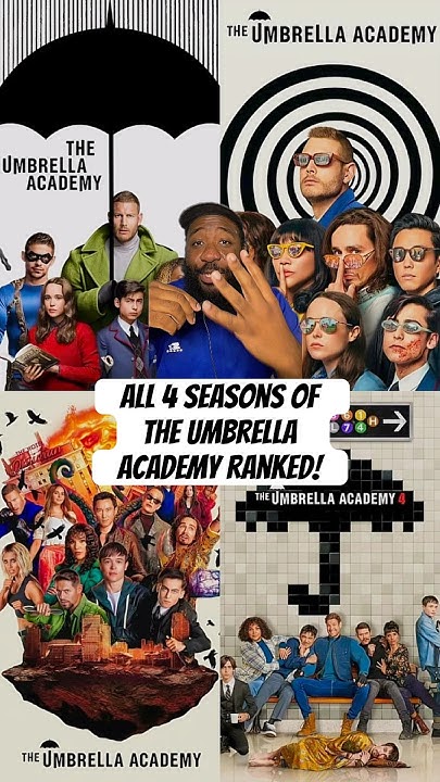 All 4 Seasons Of The Umbrella Academy Ranked! 😳 #theumbrellaacademy #netflix #shorts - YouTube