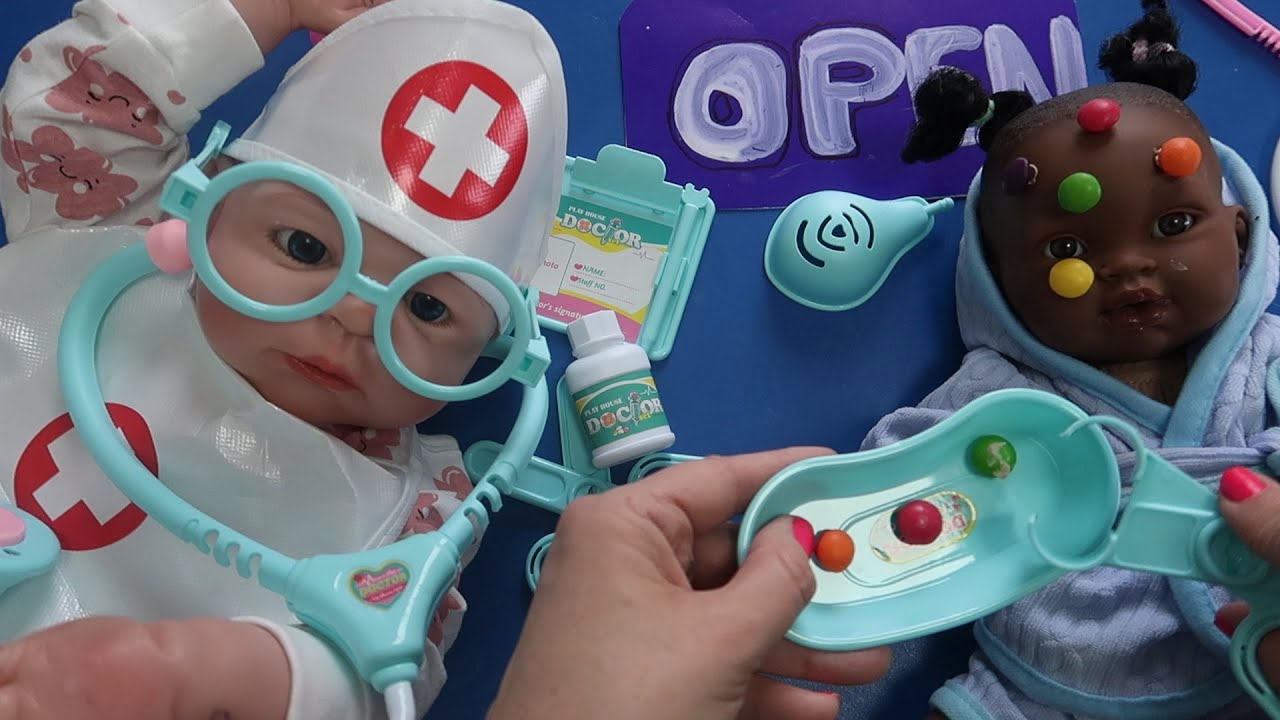 ASMR 5 min Satisfying with Blue Doctor kit-treatment of candy disease ...