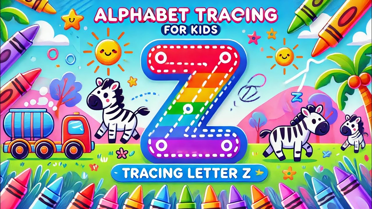Tracing Alphabet Z in English | Tracing Alphabets | Pre writing skills ...