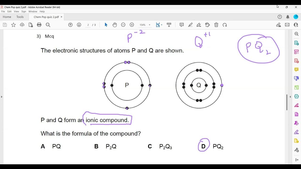 Chemistry Pop Quiz 2 - YouTube