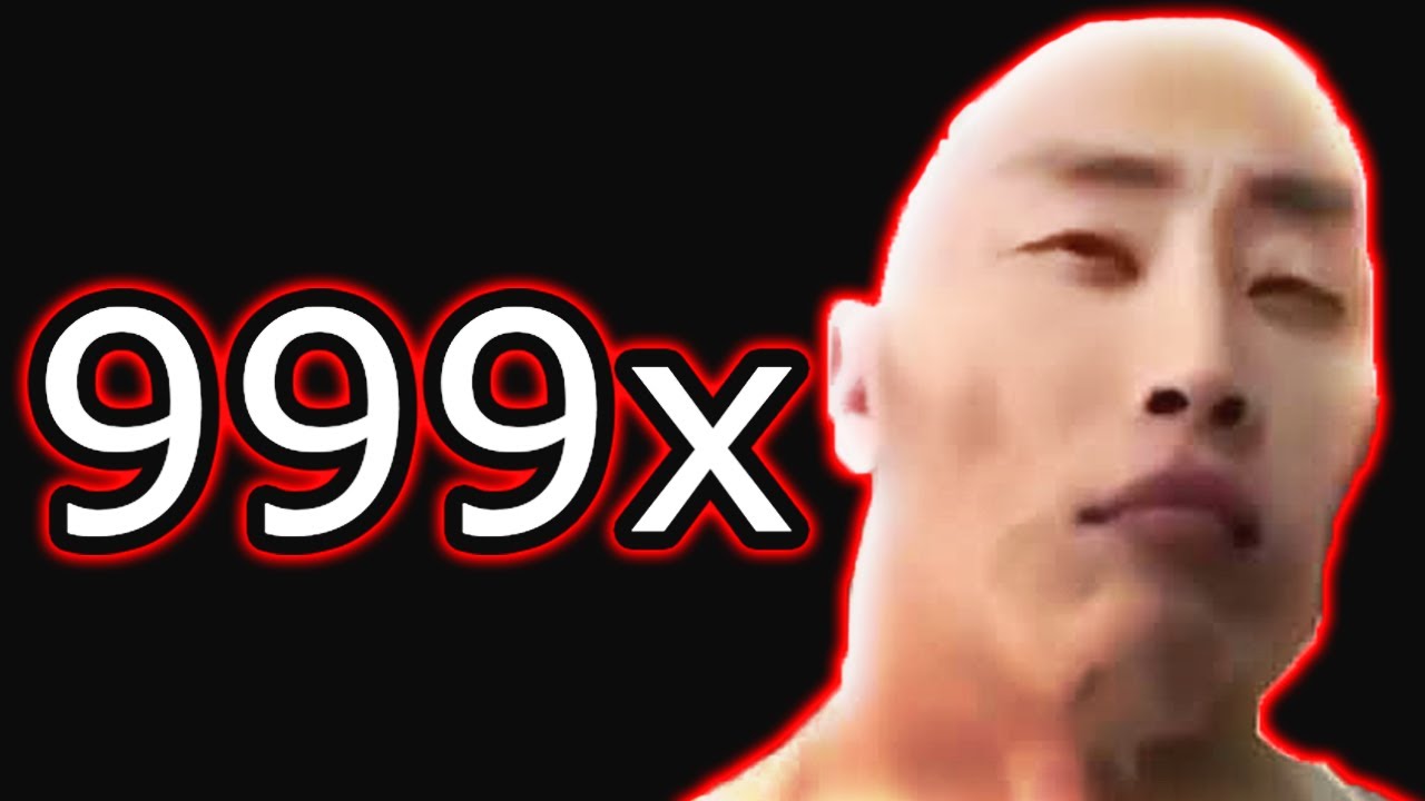chinese the rock face meme 999x speed - YouTube