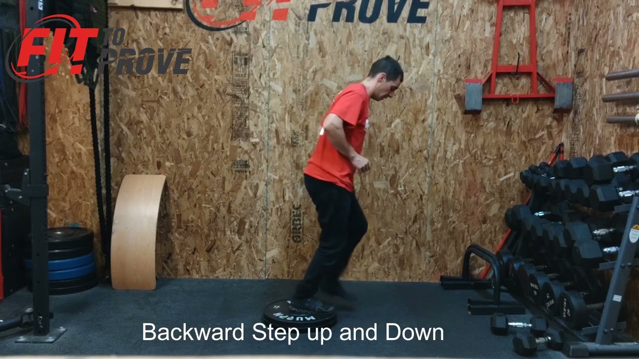 Backward Step up and Down - YouTube