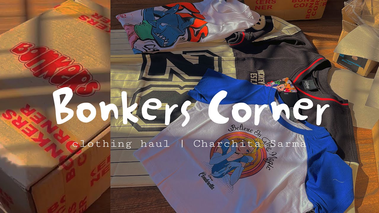 BONKERS CORNER Perfect Oversized Tshirt haul😭 Aesthetic Baby tee ...
