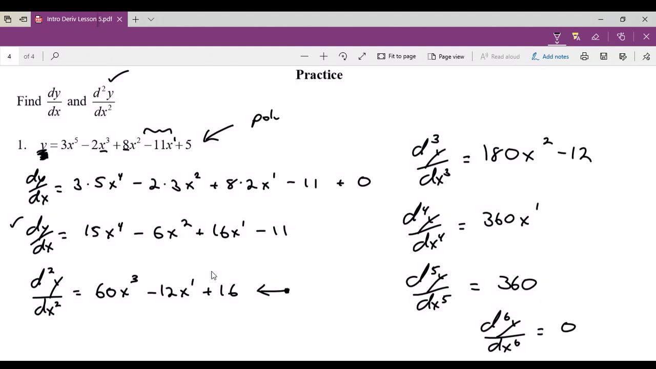 Higher Derivative Notation - YouTube