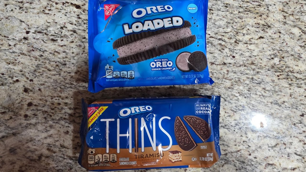 Loaded Oreo Vs. Oreo Thins Tiramisu Faceoff Review #oreo #cookie - YouTube