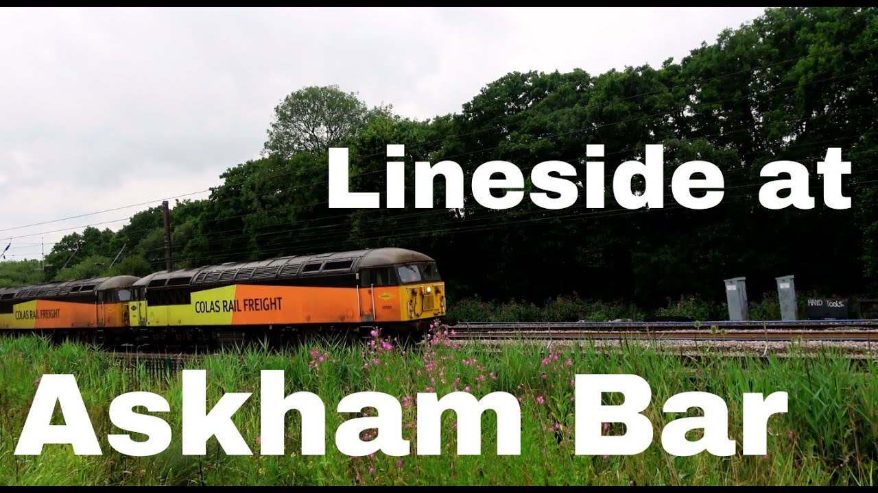 Lineside at Askham Bar, York - YouTube