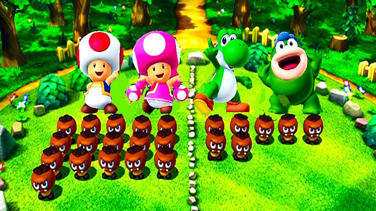 MARIO PARTY 10 MINIGAMES AD TOADETTE VS SPIKE YOSHI BATTLE - YouTube
