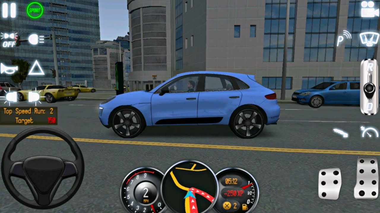 Driving School Simulator #1 - Driving a Porsche Macan High Speed In The ...