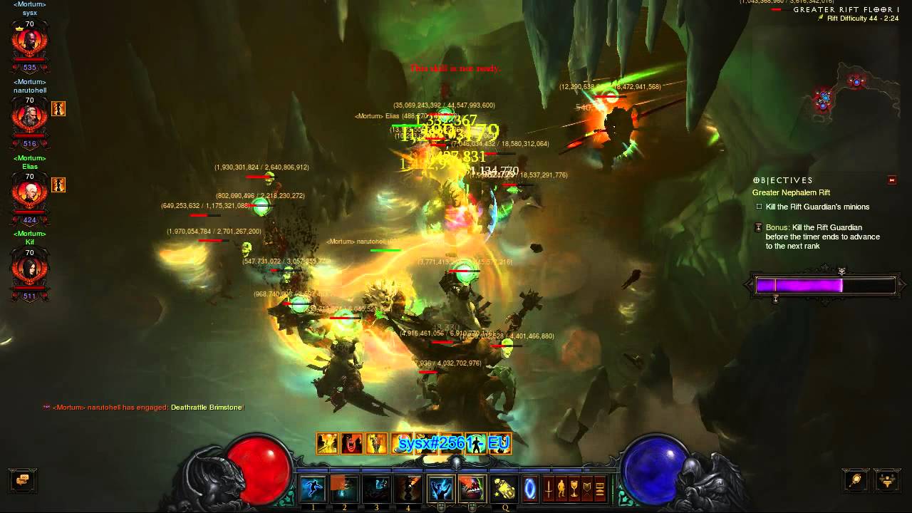 Diablo III ROS: Greater Rift - Difficulty 44 (gameplay with wd) #8 ...