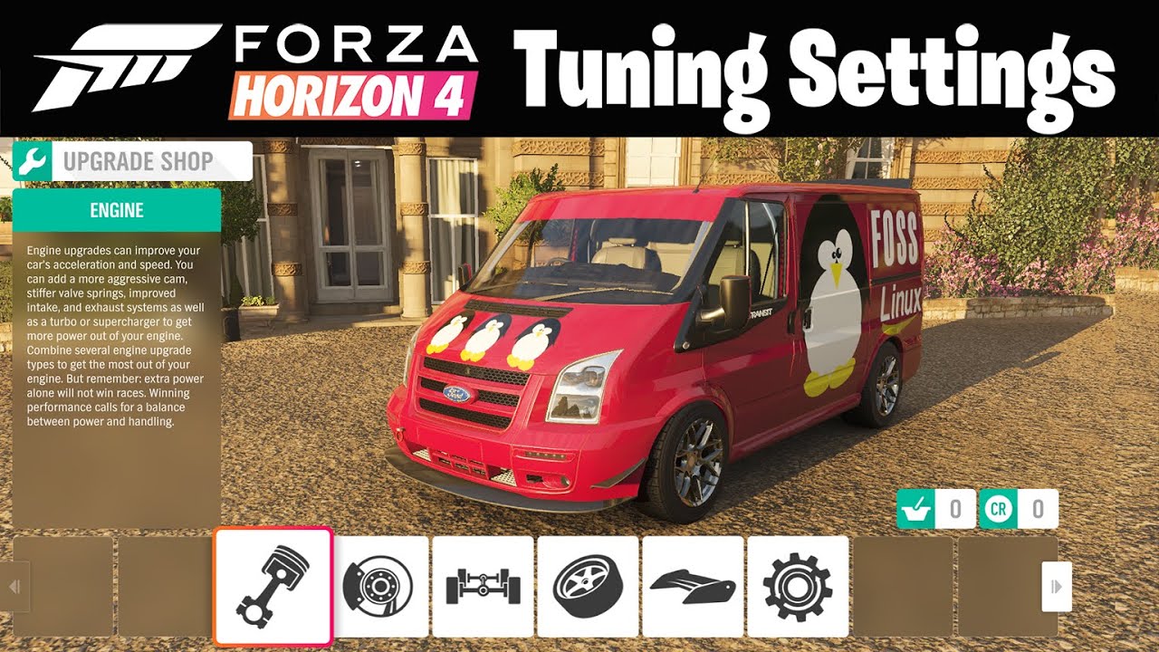 Forza Horizon 4 Ford Transit SSV S1 Tune Settings Forzathon - YouTube