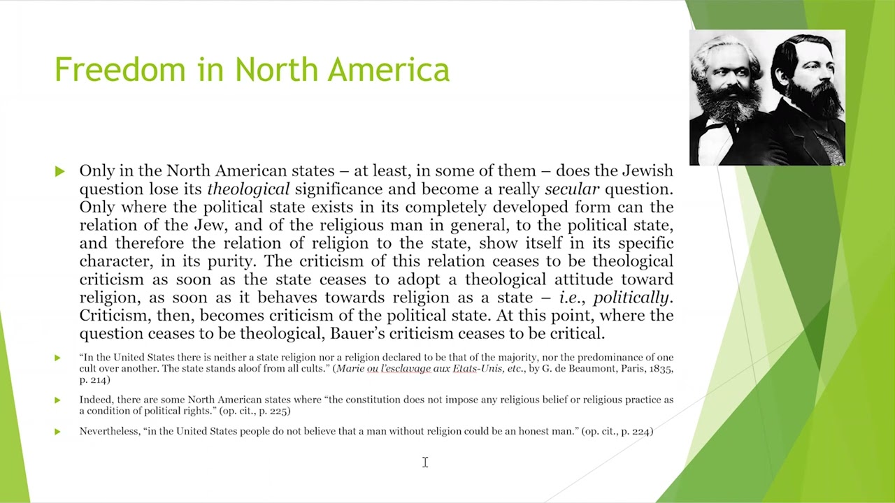 NY YCL Educational - On The Jewish Question by Karl Marx - YouTube