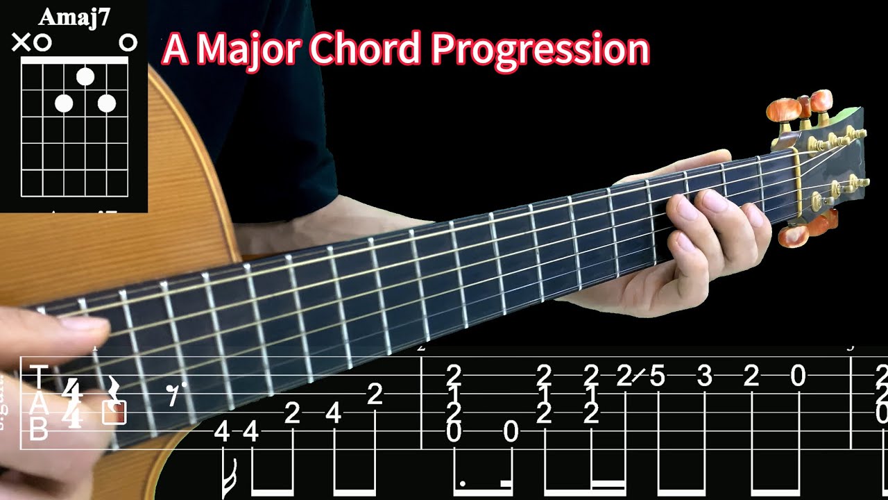 A Major Chord Progression - YouTube