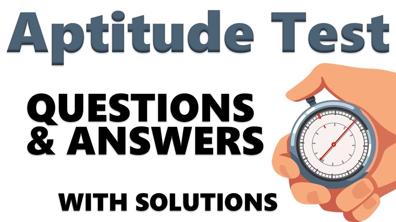 Top 15 Aptitude Test Questions! With Answers & Solutions! Pass Test ...