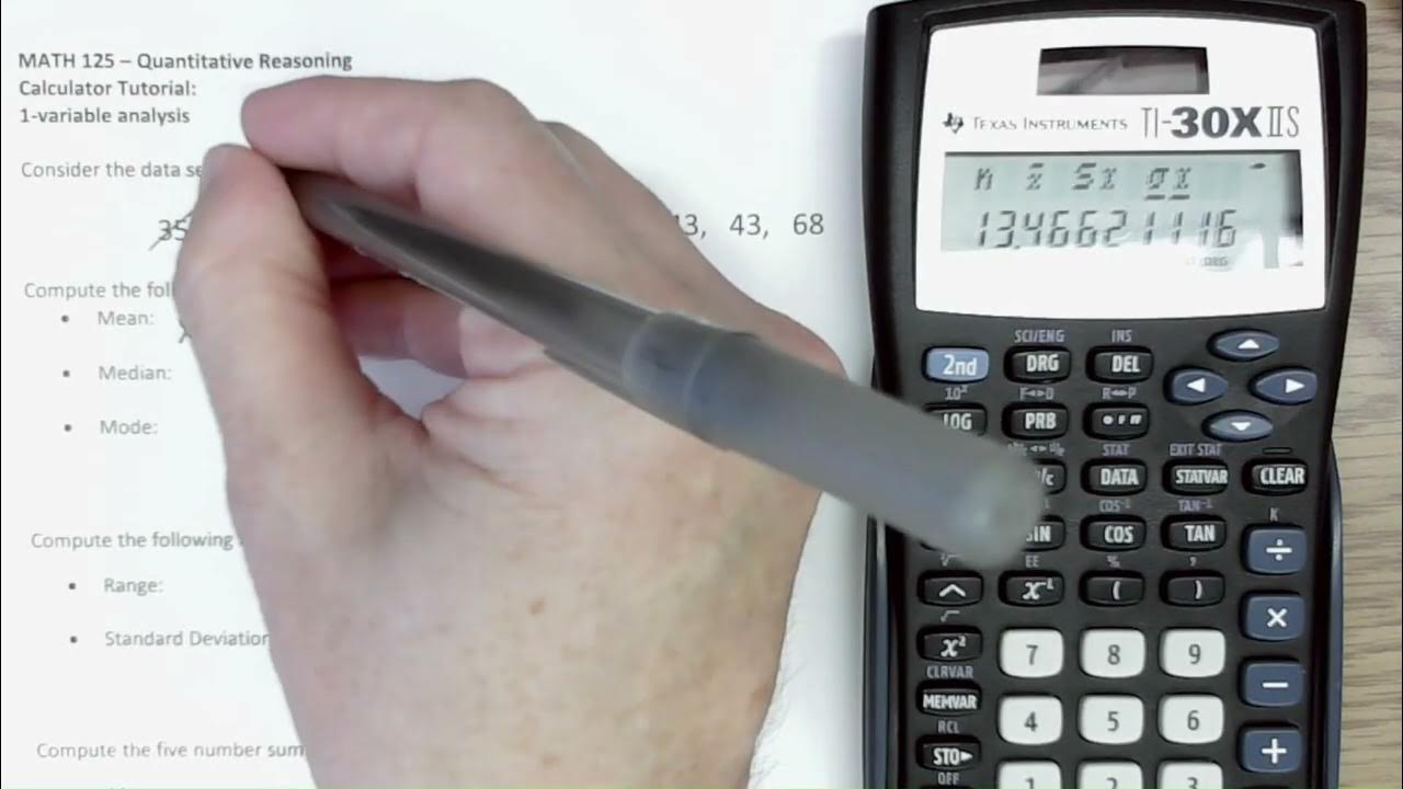 One Variable Analysis part 2 (basic scientific) - Statistics - MATH 125 Calculator Tutorials ...
