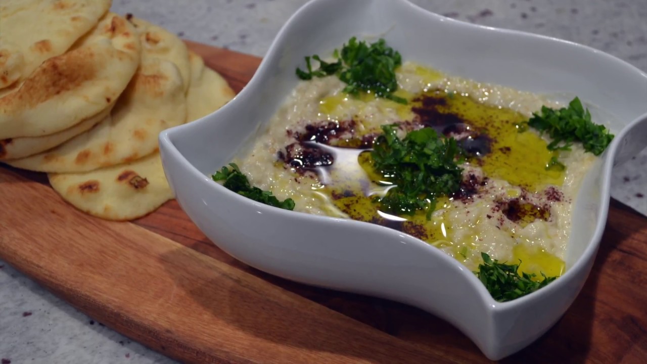 eggplant dip mutabal - YouTube