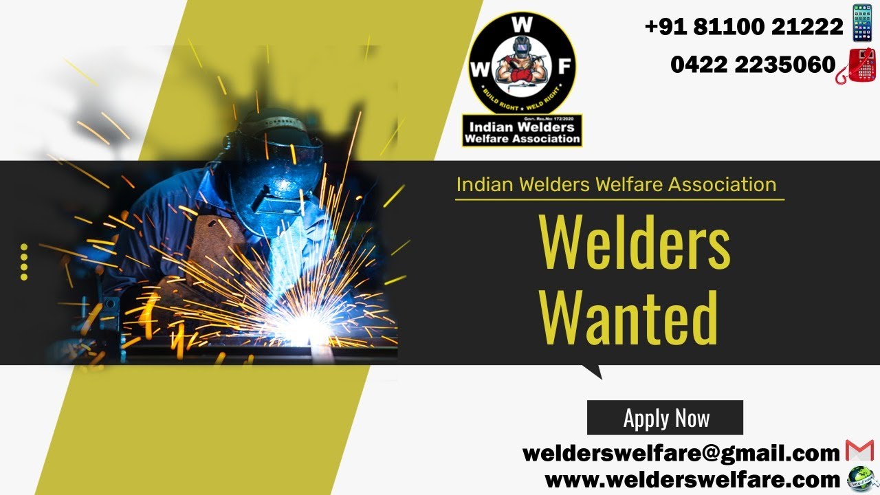 Welding Job Wanted | Welders Wanted | Arc welders wanted | Mig welders ...