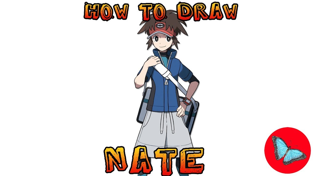 How To Draw Nate From Pokemon | Drawing Animals - YouTube