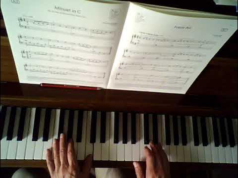Minuet in C by Reinagle grade 1 tutorial - YouTube