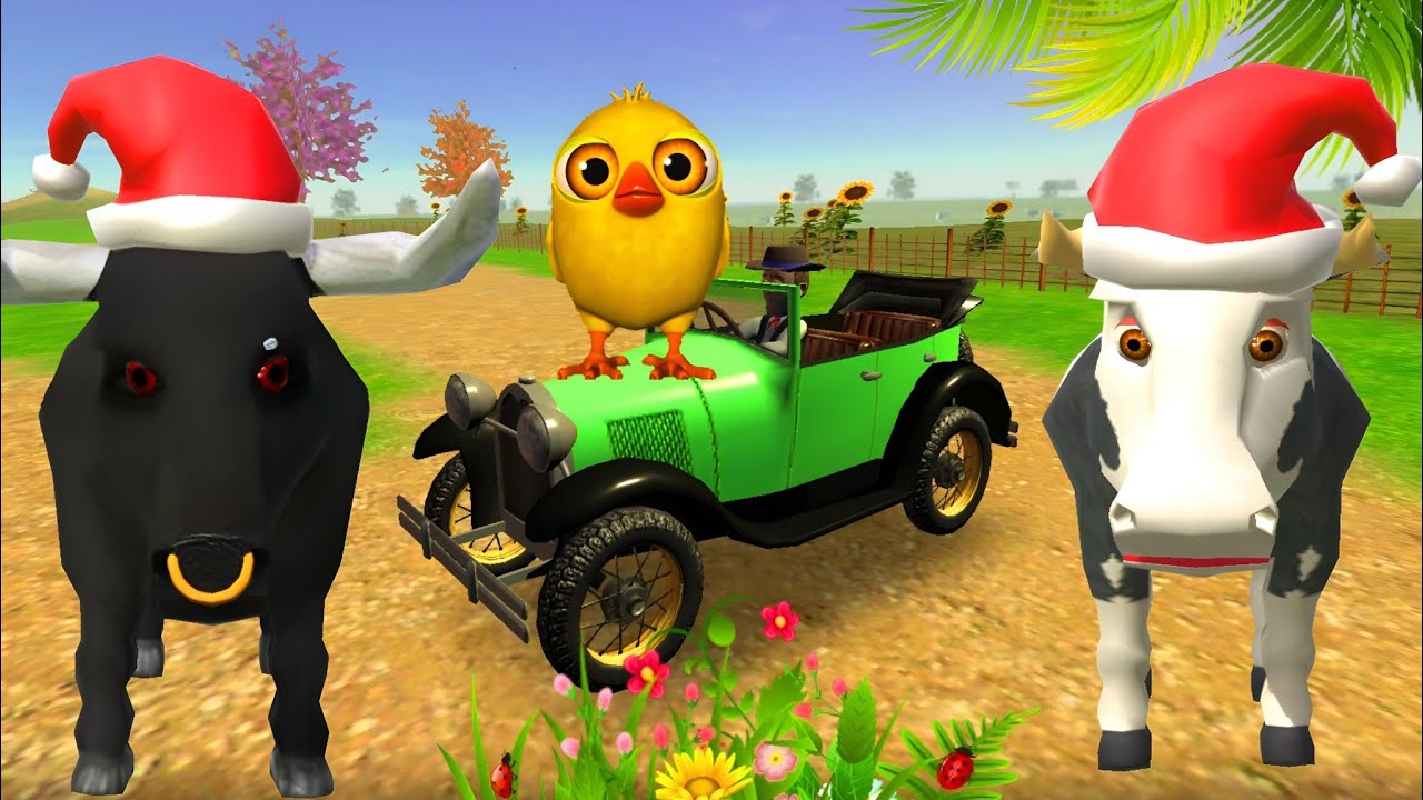 El Pollito pío pío | El Toro y Tractor Parte 9 | El Pollito y el ...