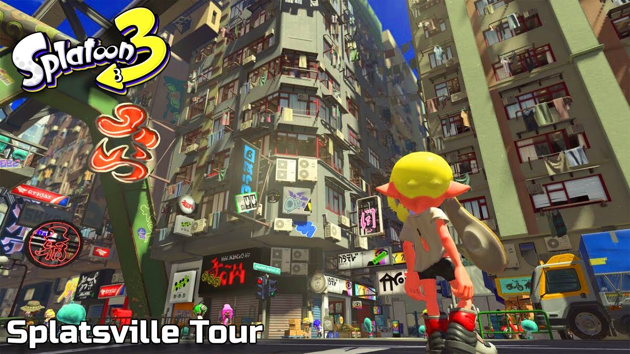 Splatoon 3 - Full Splatsville Hub World Tour & Shiver and Frye ...