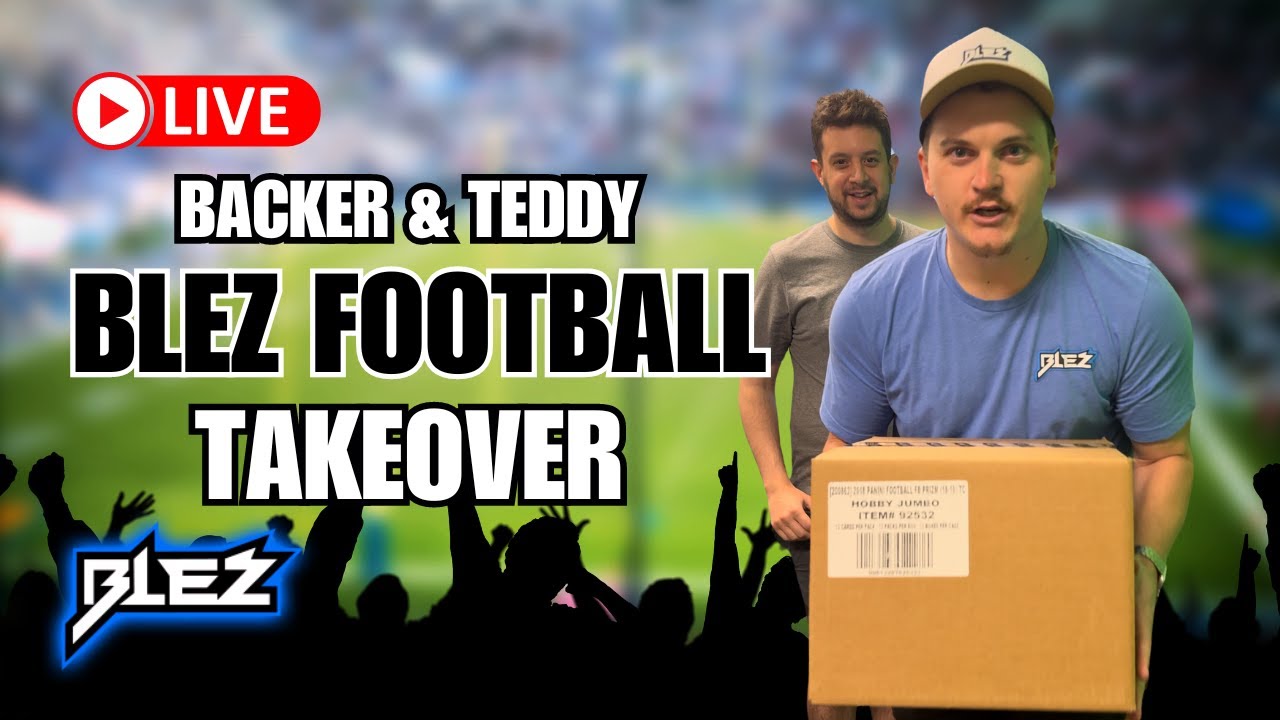 Backer and Teddy Take Over Football! Debut Stream!! #sportscards #nfl # ...