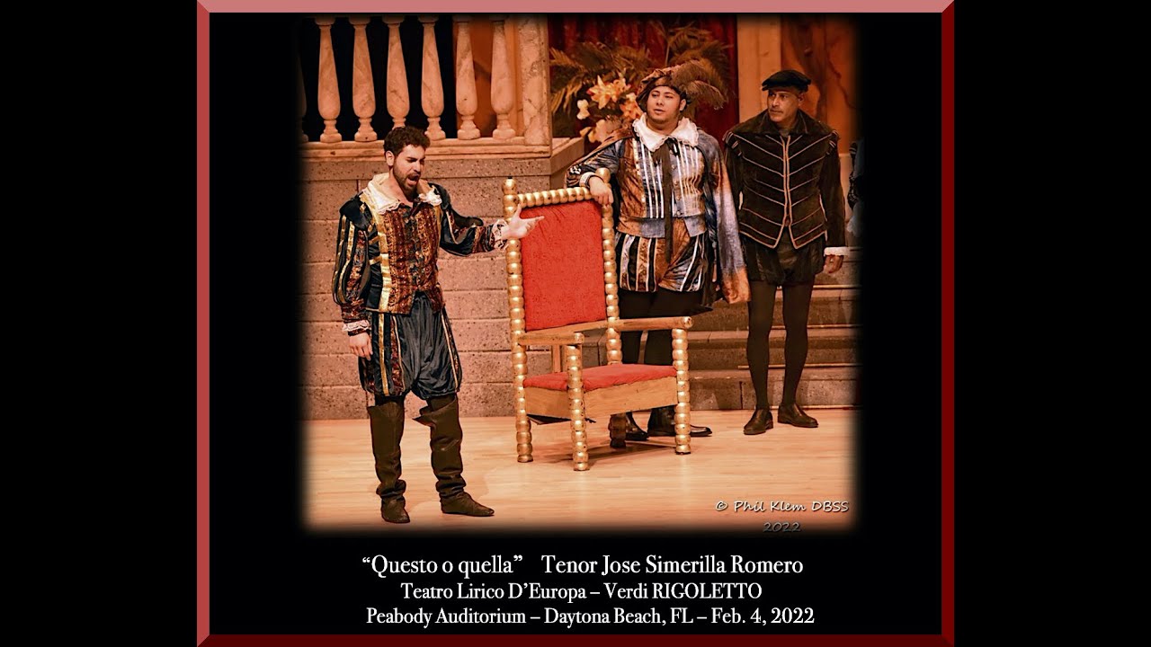 Aria "Questo o quella" tenor Jose Simerilla Romero/Teatro Lirico ...