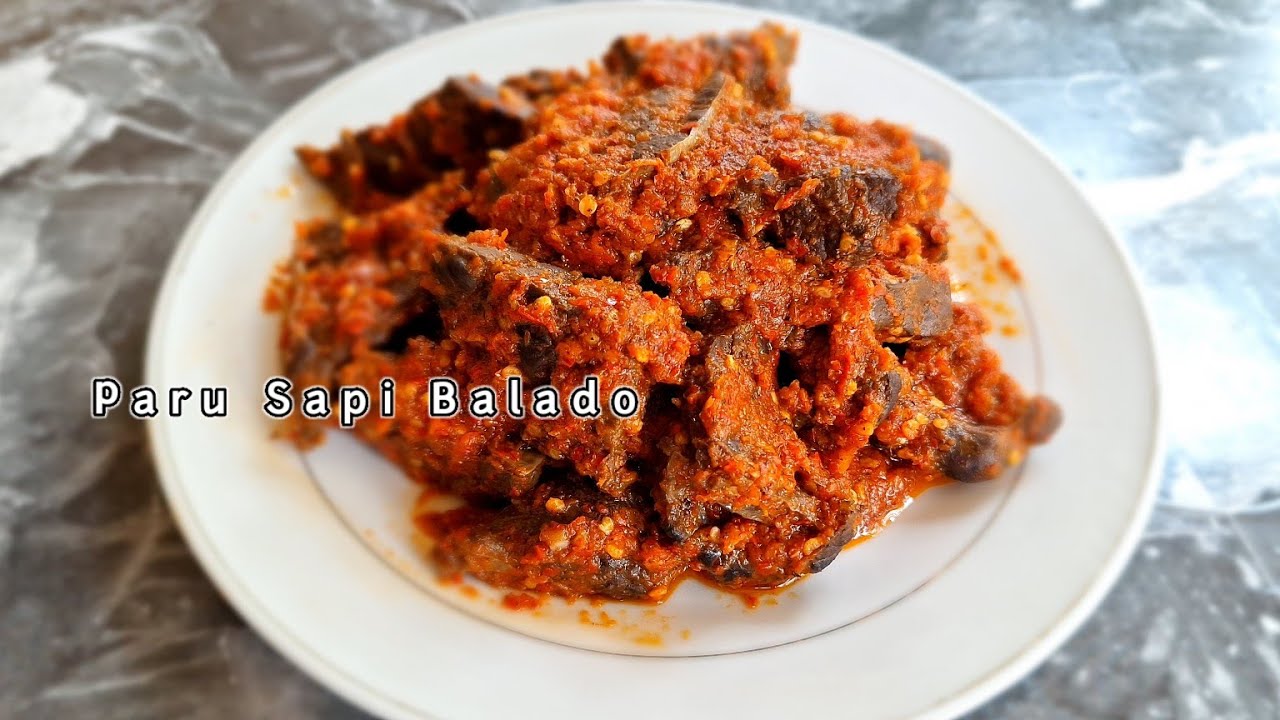 Paru Balado yang bikin nagih‼️ cara masak paru sapi balado yang enak ...