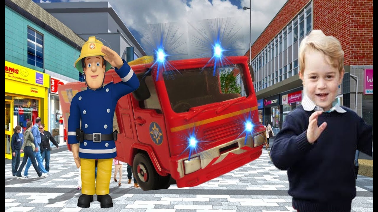 Feuerwehrmann Sam / Fireman Sam - Prince George opens Pontypandy Parade ...