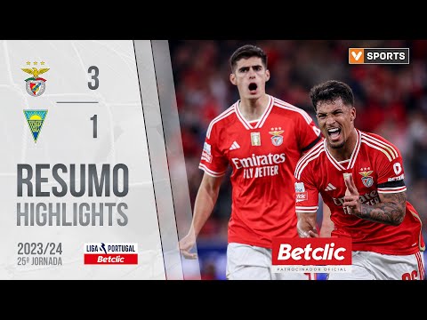 Resumo: Benfica 3-1 Estoril (Liga 23/24 #25)