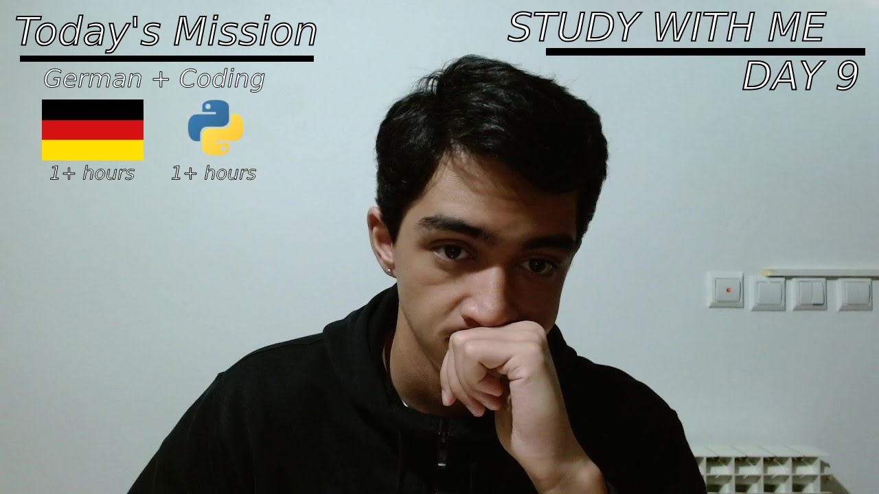 Study With Me | Rain Sound | German + Coding | Day 9 (Türkçe) - YouTube