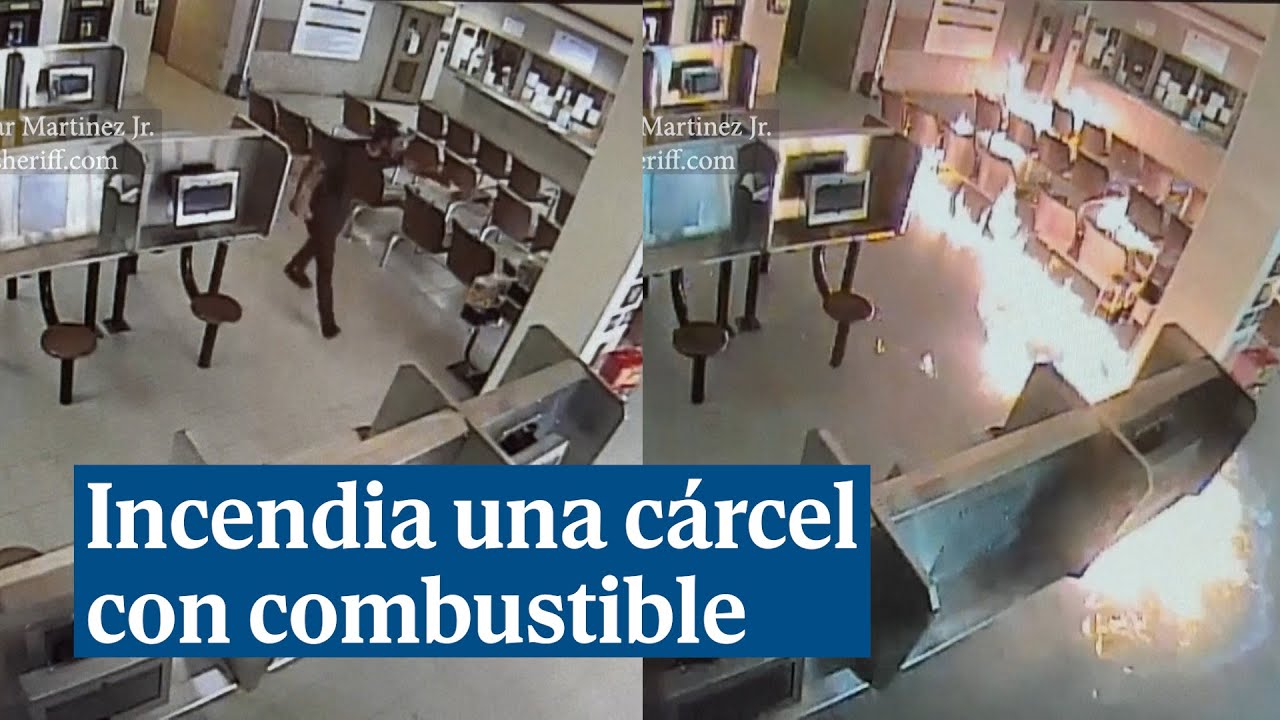 Incendia una cárcel de Estados Unidos con combustible - YouTube