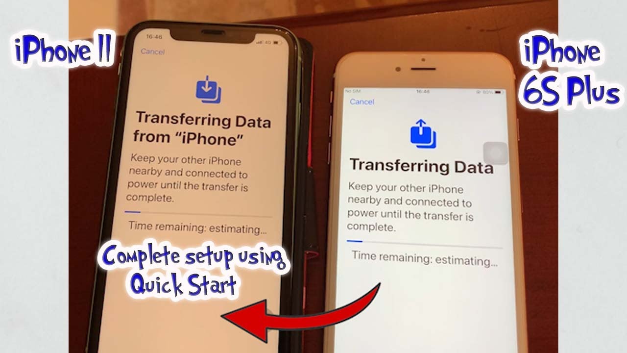 iPhone 11 Setup | Quick Start to transfer data from iPhone 6S Plus ...