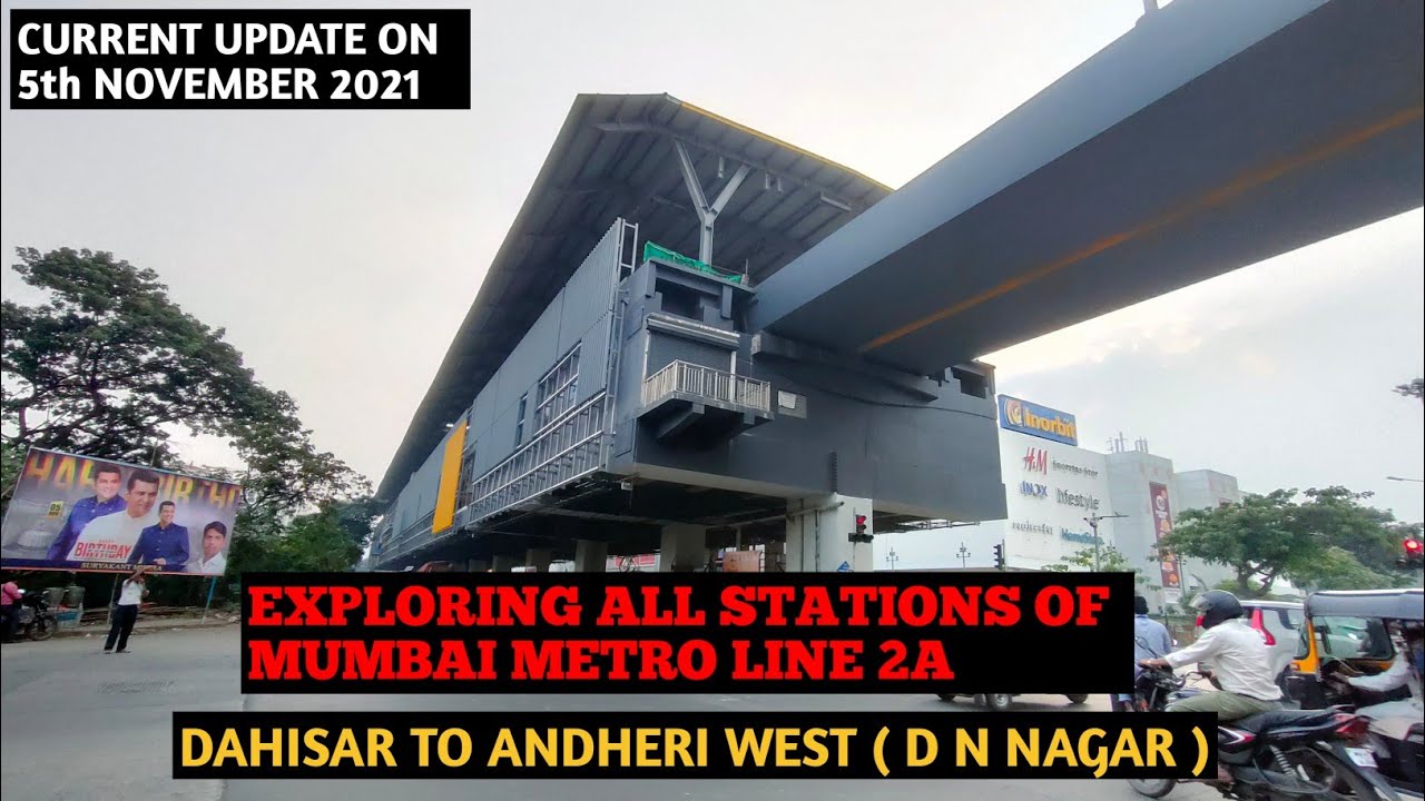 Exploring All Mumbai Metro Line 2A STATIONS ENTRANCE WORK | Metro Line ...