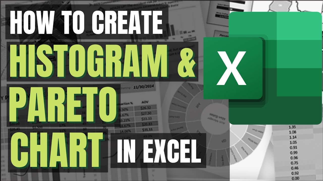 How to Create Histogram & Pareto Chart in Excel - YouTube