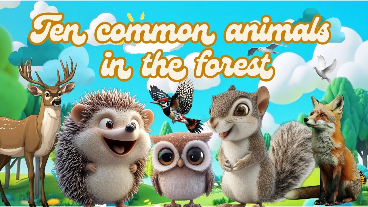 Ten common animals in the forest|Children's Education|Children's ...