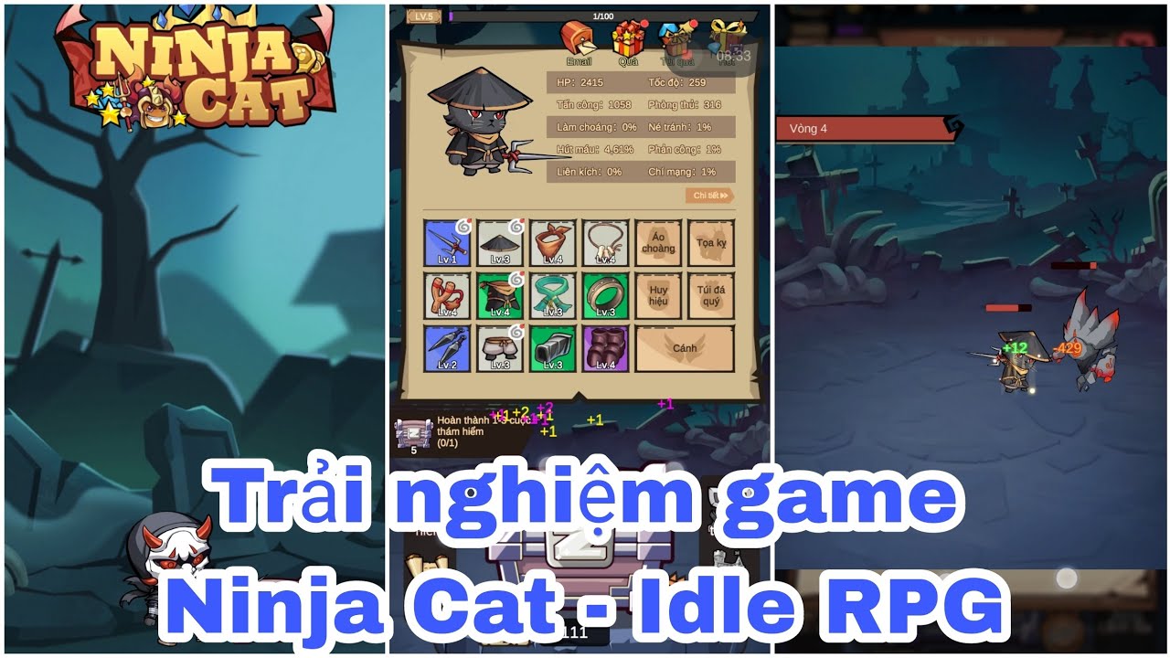 [ Game Mới ] Trải nghiệm game Ninja Cat - Idle RPG - YouTube