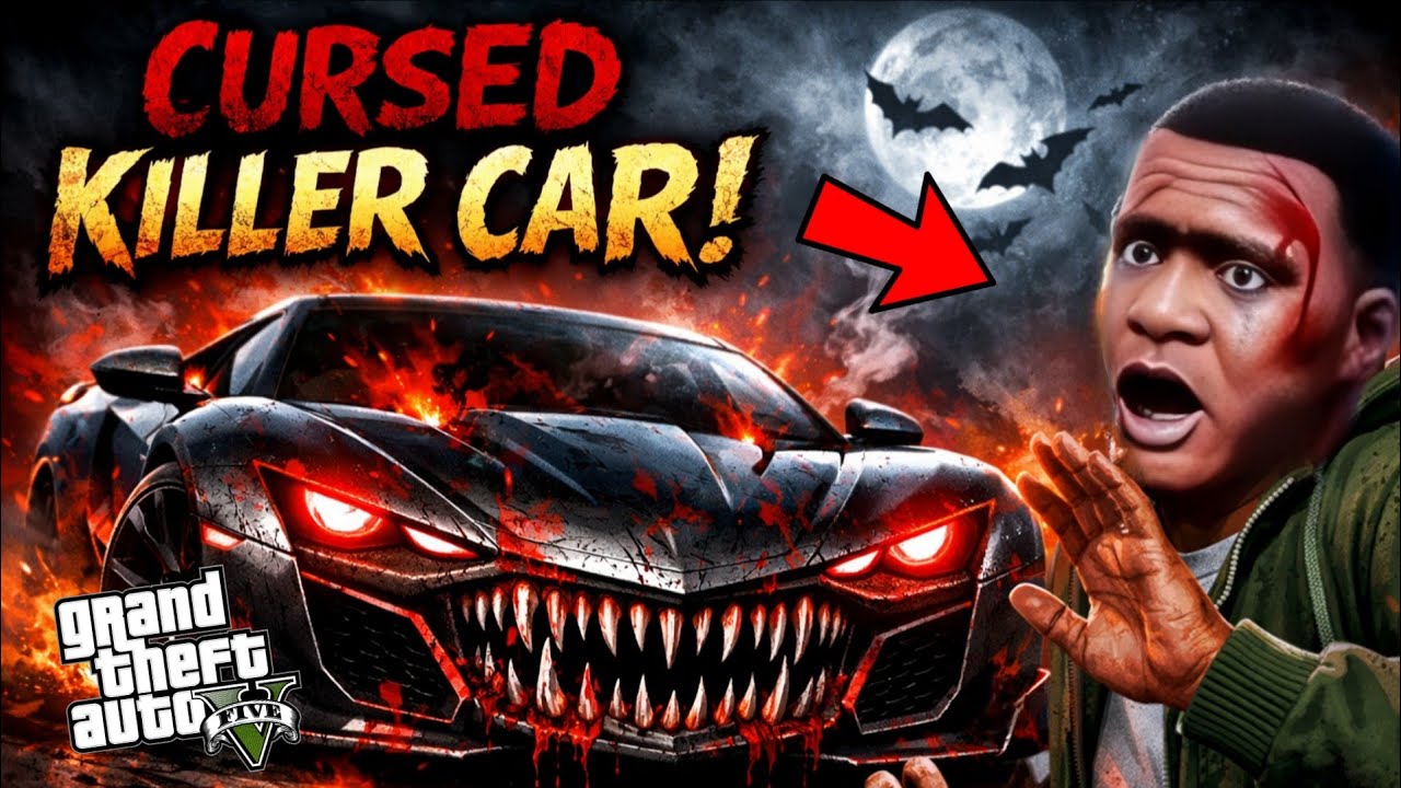 Franklin & Shinchan Found A Dangerous Cursed Killer Car In GTA 5 - YouTube
