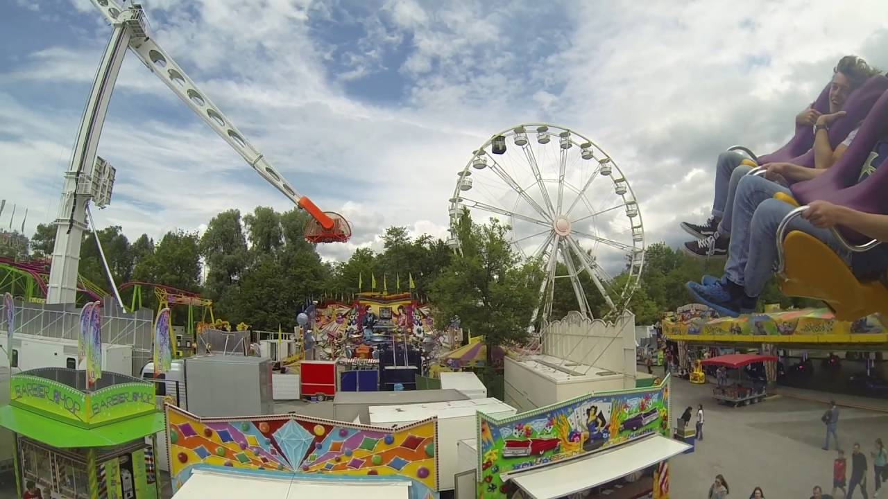 KMG Inversion Black Out (Thurner) Bregenz Frühlingsfest 2016 POV Onride ...