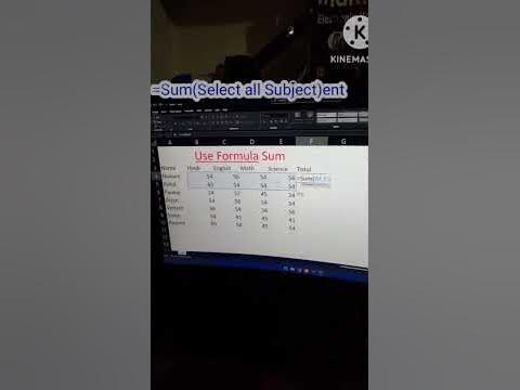 #Use Formula Sum# =Sum(Select all Subject)ent #yt shorts# youtube# youtube trending#Shorts ...