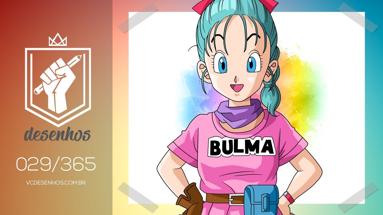 Como Desenhar Bulma Dragon Ball Kawaii 029/365 - YouTube