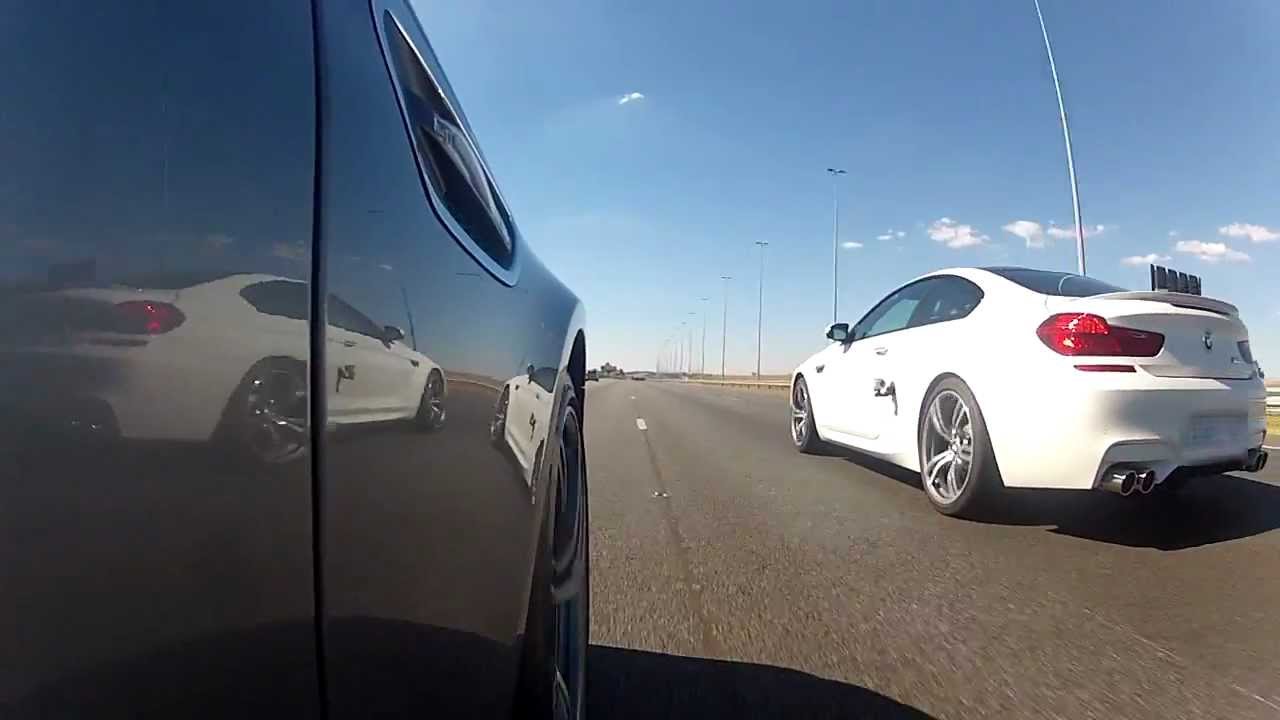 Drag race BMW M6 vs BMW M5 - YouTube